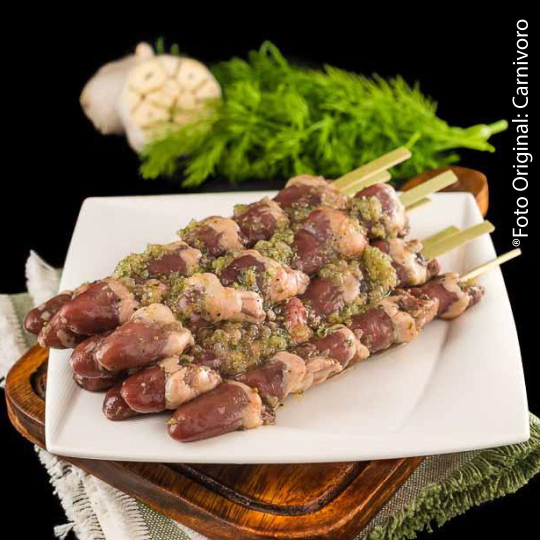 Coração de frango (temperado)Congelado ou Fresco/Preço por kg com impo ...